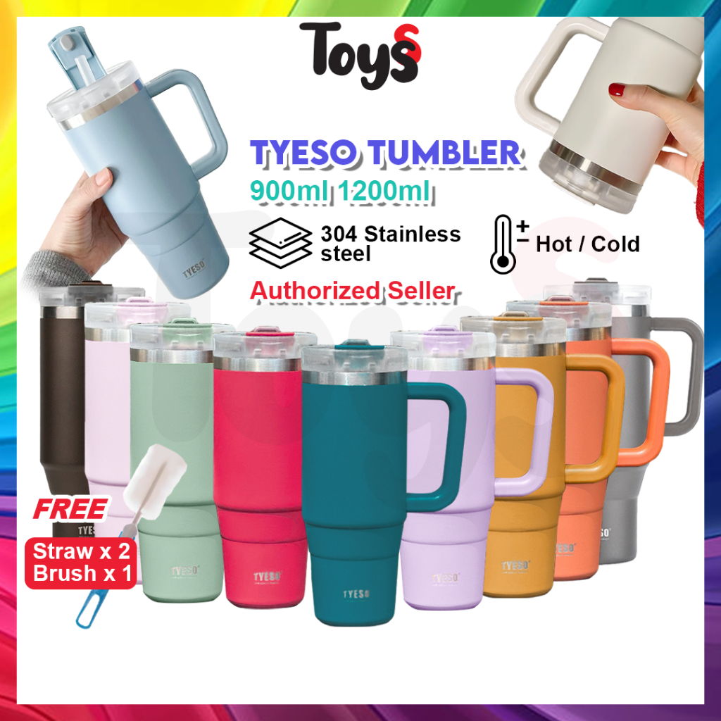 🔥Toyss Tyeso Tumbler 1200ml with Handle Water Bottle Botol Air Tahan ...