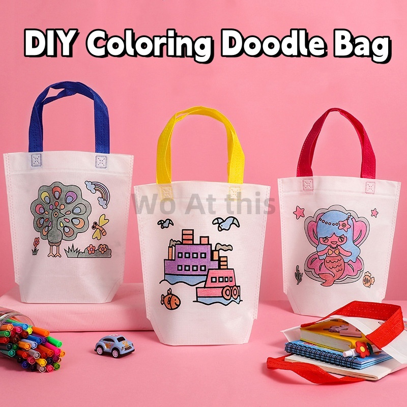 DIY Drawing Bag Painting Bag Graffiti Birthday Party Gift Brithday Gift ...