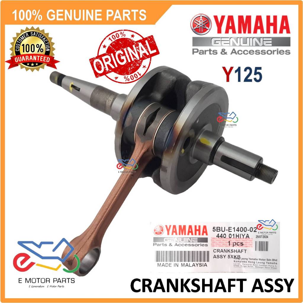 Y125 CRANKSHAFT ASSY 125Z 125ZR CRANK WITH CONNECTING ROD [100% ORIGINAL YAMAHA] - 5BU-E1400-02 ...