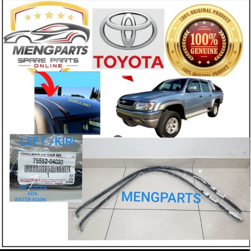ORIGINAL TOYOTA HILUX SR TURBO KDN165 KDN190 4 DOOR 2003Y-2005Y ROOF ...