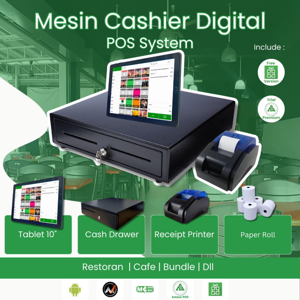 Mesin Cashier Digital POS System Tablet Budget Astana POS | Shopee Malaysia