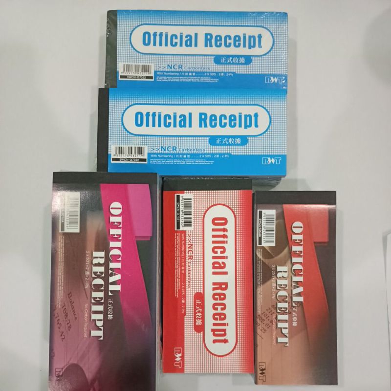 Receipt book NCR official receipt book / buku resit bayaran suit bill ...