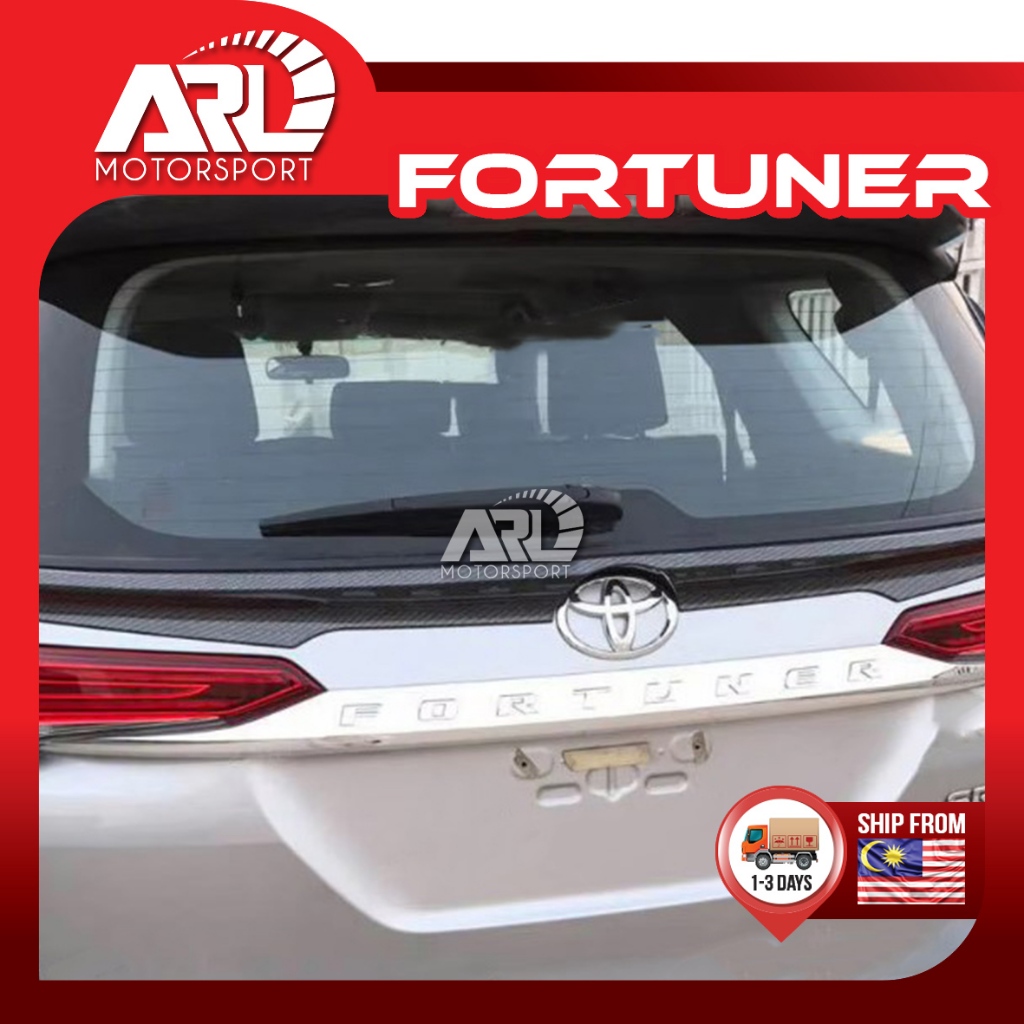 Toyota Fortuner AN150 Spoiler Carbon Fiber ABS Rear Wing Lip Spoiler ...