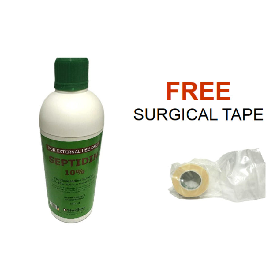 SEPTIDIN NW 10% POVIDONE IODINE SOLUTION 500ML | Shopee Malaysia