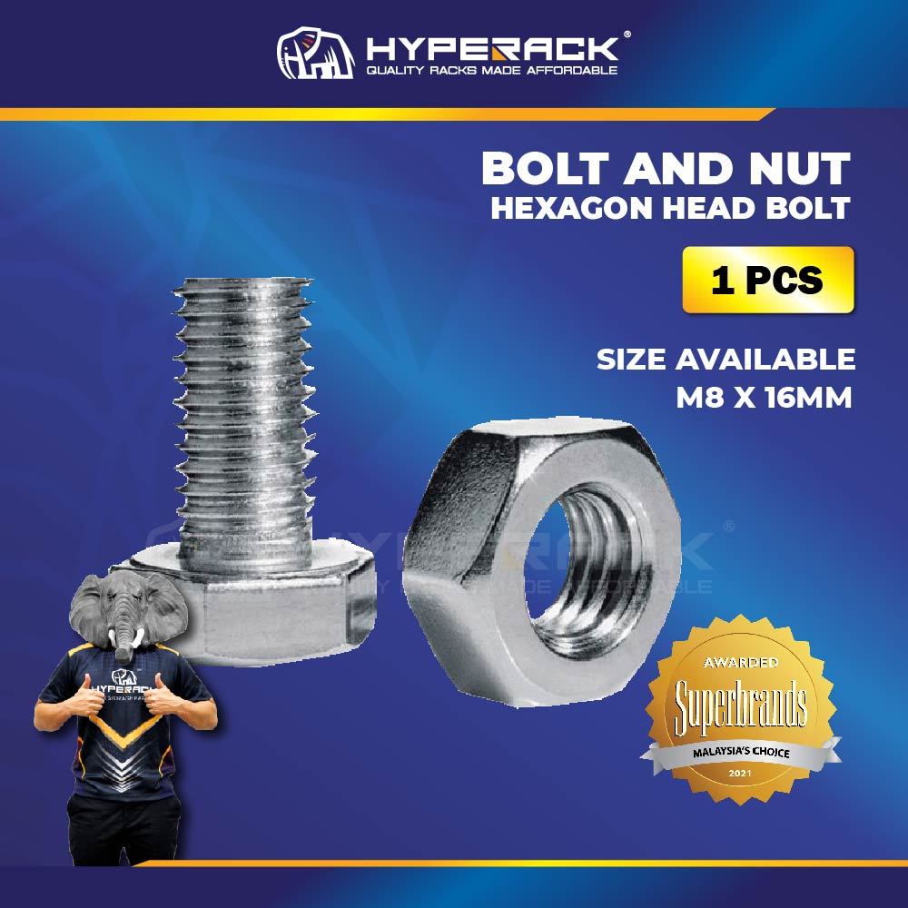 HYPERACK ™️ [High Quality] Boltless Rack Bolt and Nut Rak Besi Lubang ...