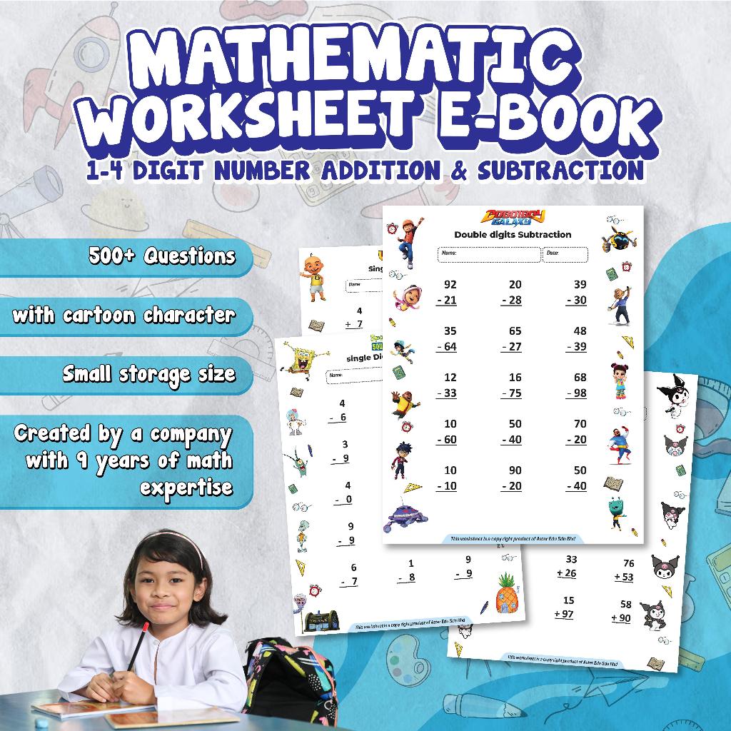 [PDF] Printable Mathematics Maths Drill Worksheets 500 Questions ...