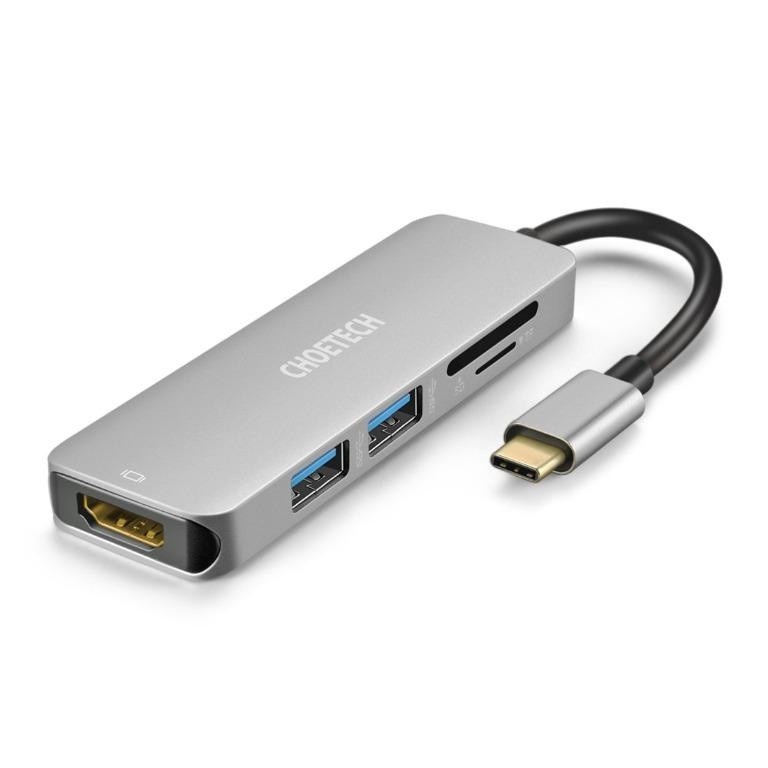 Choetech Type-C Hub 5-in-1 USB-C to 4K HDMI Multiport Adapter [Ready ...