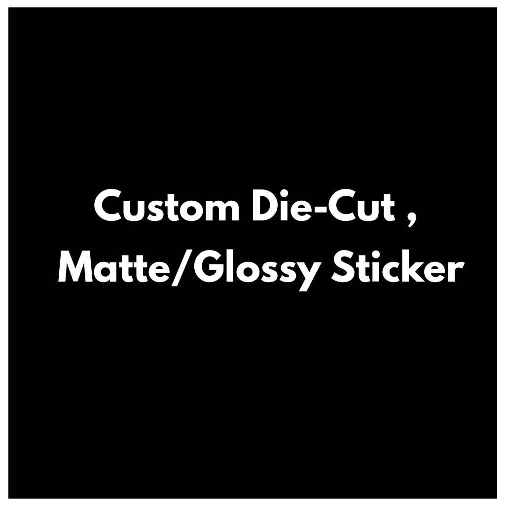 Custom Die-cut matte/glossy sticker | Shopee Malaysia