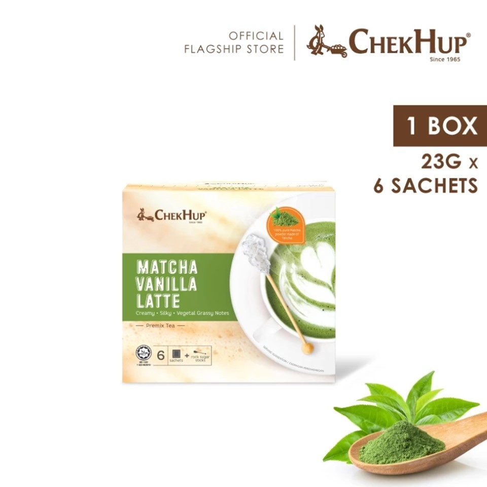 Chek Hup Microground Colombian Matcha Vanilla Latte (23g x 5s) | Shopee ...