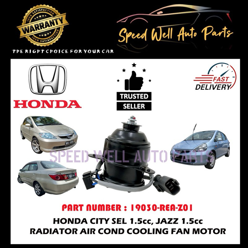 [ FAN MOTOR ] HONDA CITY SEL 1.5cc, HONDA JAZZ 1.5cc RADIATOR AIR COND COOLING FAN MOTOR ...