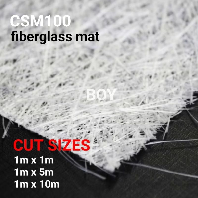 KAIN FIBER 100G/M2 FIBERGLASS CHOPPED STRAND MAT (CUT SIZE 1M - 10M ...