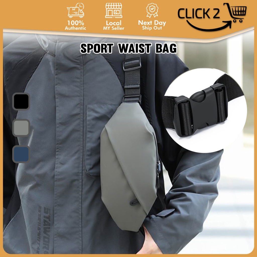 [MY] Running Waist Bag / Waterproof Chest Bag Men Sport Waist Pouch ...