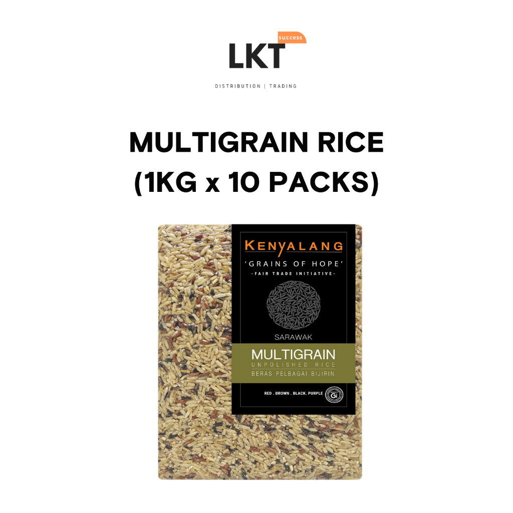 KENYALANG Sarawak Multigrain Rice Unpolished (1kg x 10 packets ...