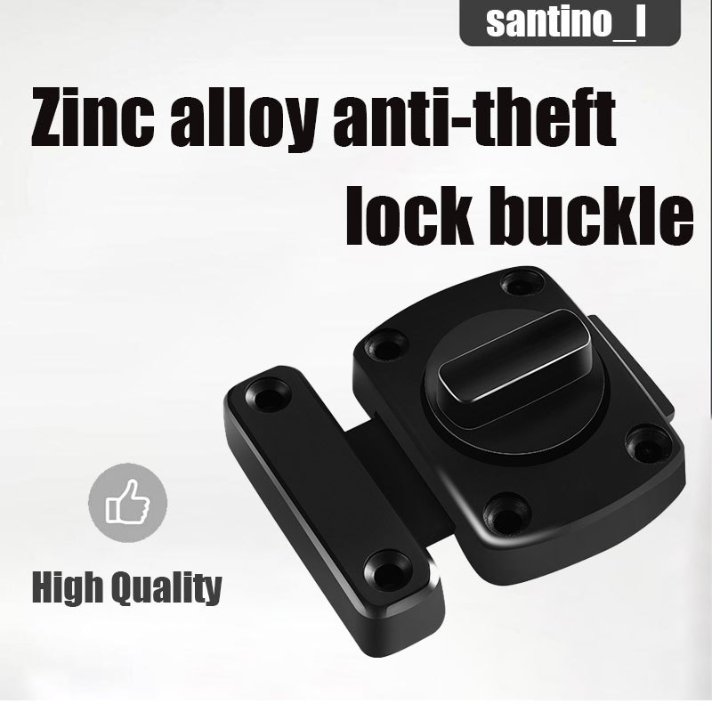 Anti-theft Door Lock Buckle Sliding Door Lock Rotate Bolt Gate Latch ...