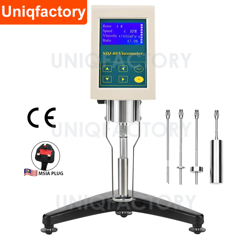NDJ-8S NDJ-9S Digital Rotary Viscometer Viscosity Lab Laboratory Liquid ...