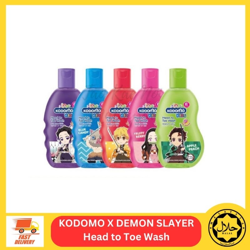 (LIMITED EDITION) KODOMO X DEMON SLAYER Head To Toe Wash 100ml | Shopee ...