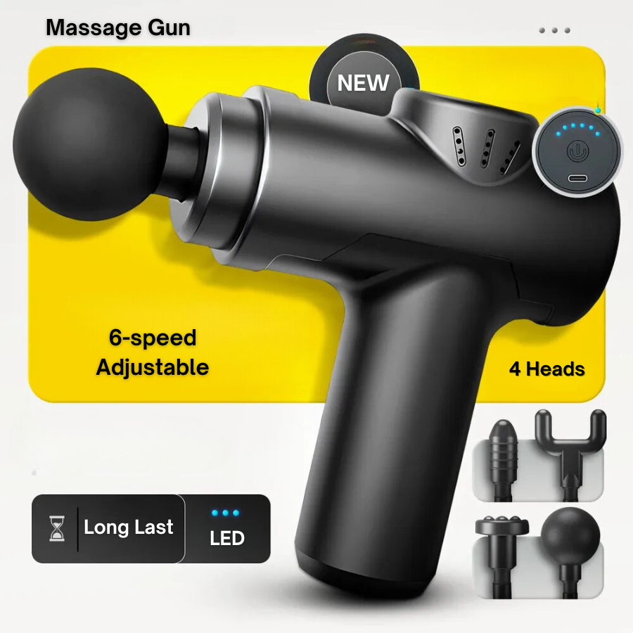 【New 】Mini Muscle Massage Gun Silent Portable Muscle Relaxation ...