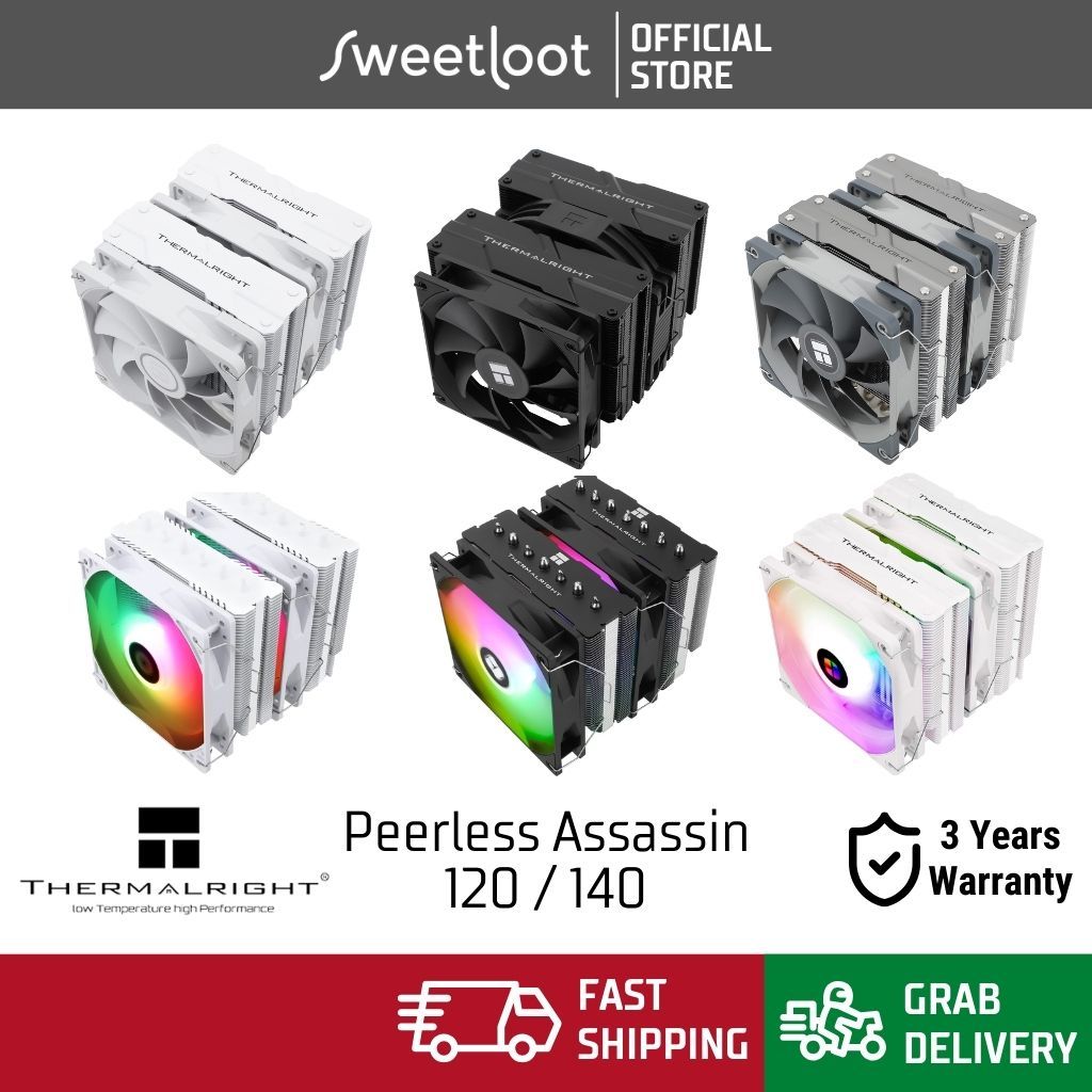 Thermalright Peerless Assassin 120 / 140 Dual Tower CPU Air Cooler ...