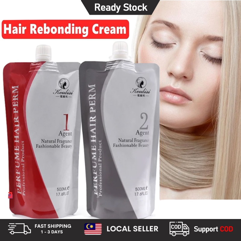 Hair Rebonding Cream Salon Perm Lotion and Softening Neutralizer Paste ...