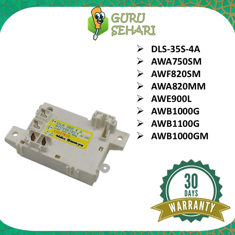 ORIGINAL TOSHIBA WASHING MACHINE DOOR SWITCH DLS-35S-4A AWA750SM ...