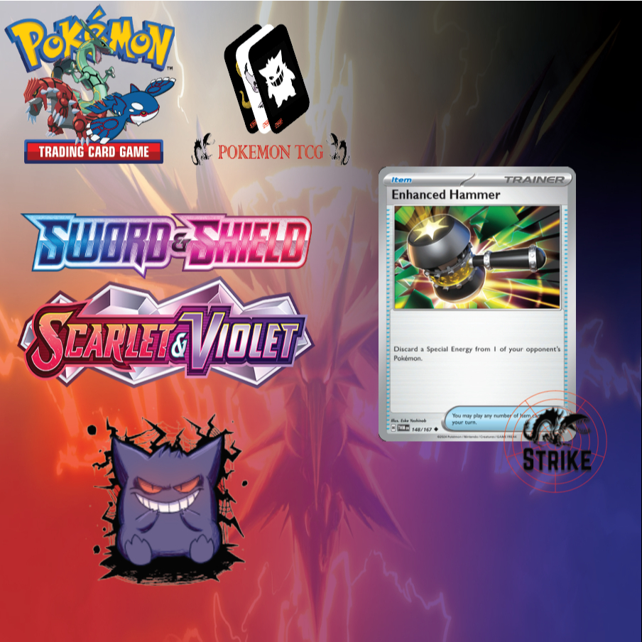 Pokemon Trainer Card - Enhanced Hammer 148/167 SV06 Twilight Masquerade ...