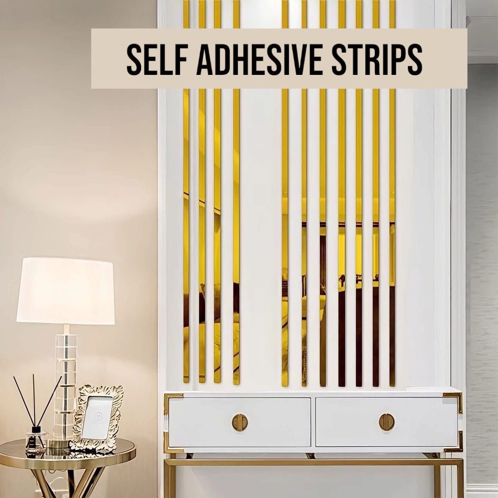 Gold Edge Banding Strips Frame Decoration Line for Background Wall ...