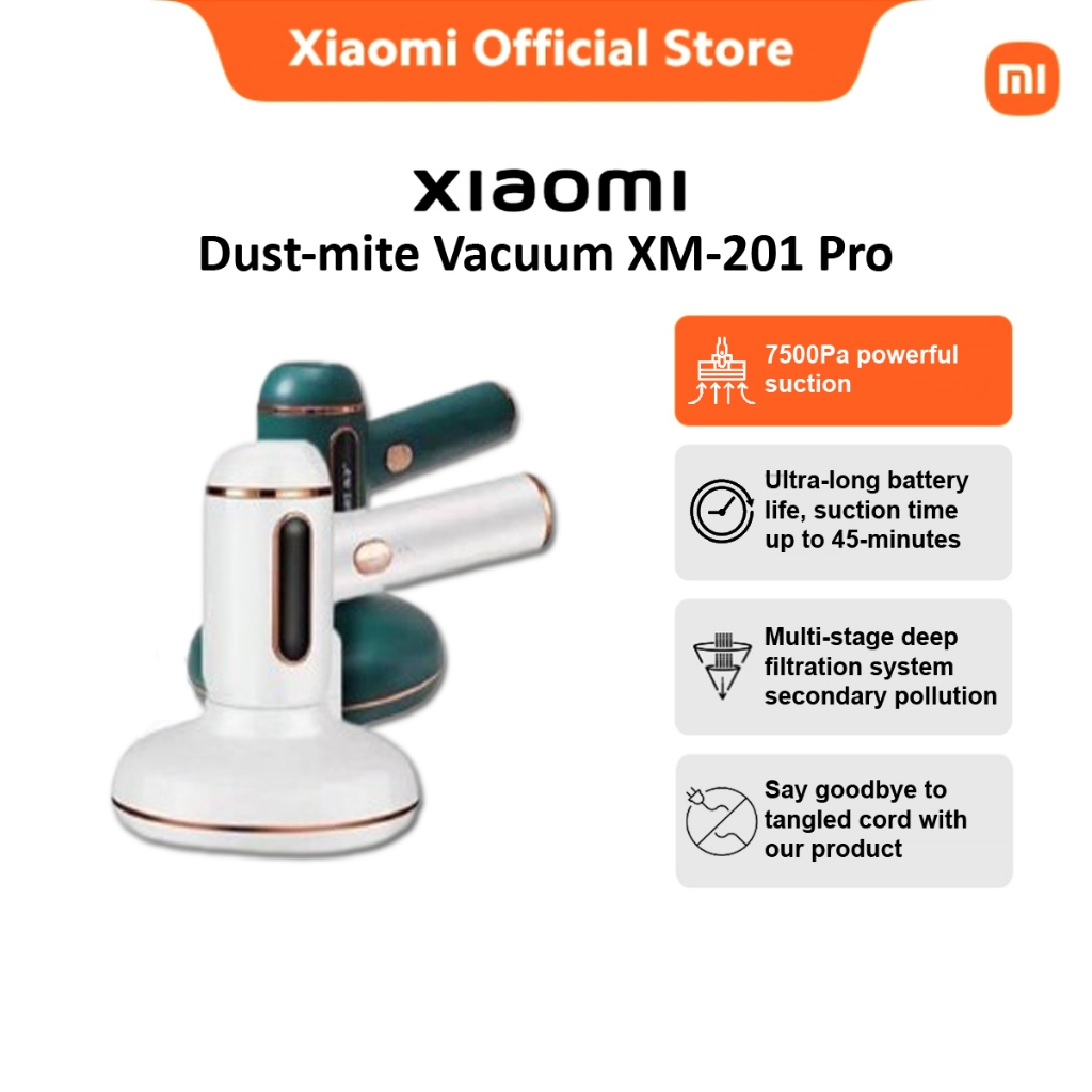 Cordless Mini Dust Mite Vacuum Cleaner XM-201 Pro Car Vacuum Mattress ...
