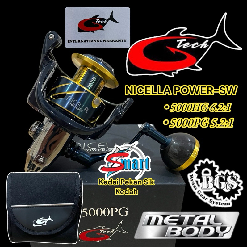 G-TECH NICELLA POWER-SWA FISHING REEL | Shopee Malaysia