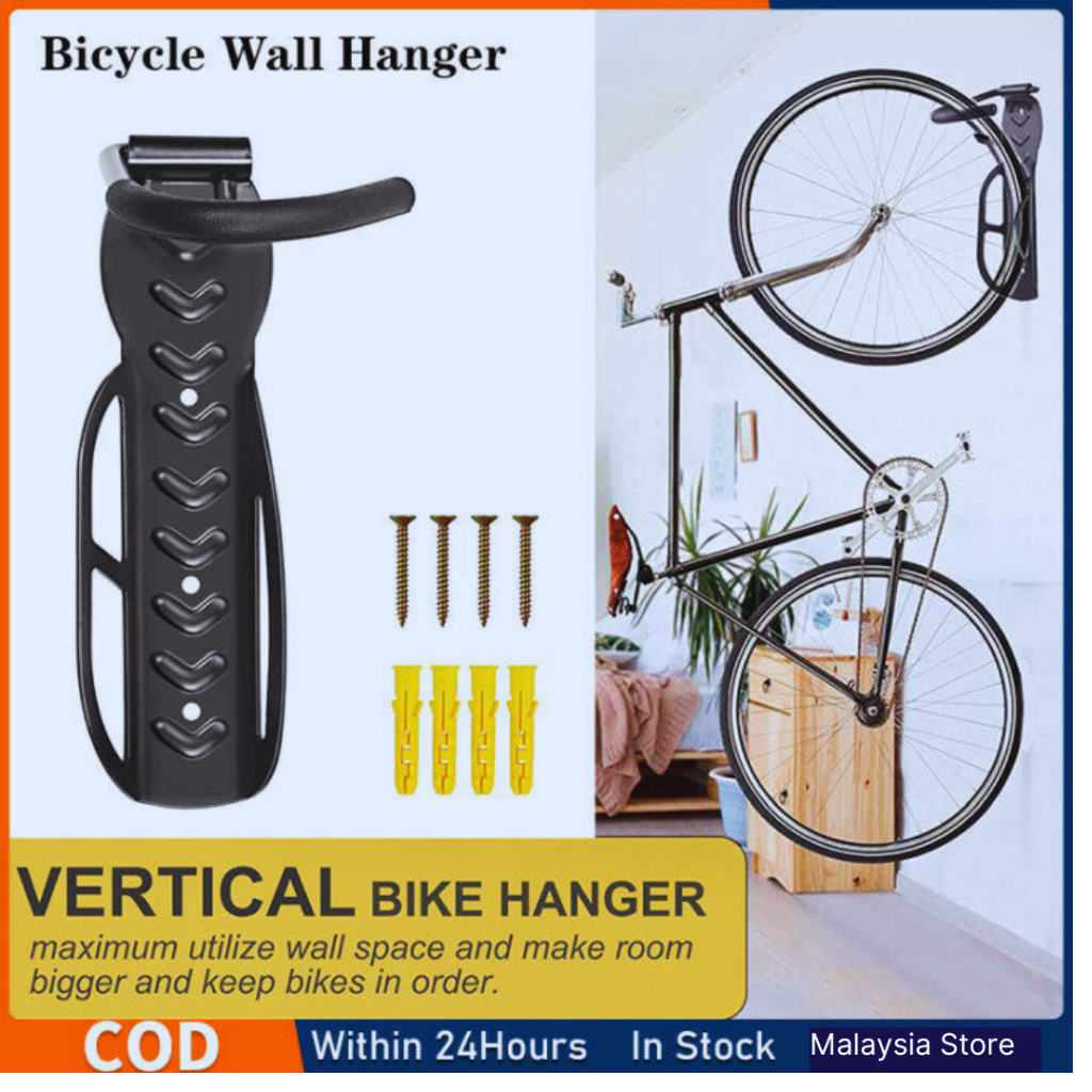 Adjustable Bicycle Hanger Bike Wall Hanger Hook Alloy Dinding Gantung ...