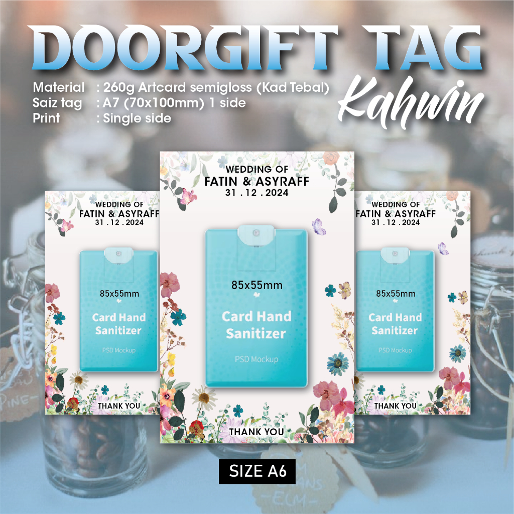 Goodies Card Majlis Kahwin / Doorgift / Thank you card MURAH ...