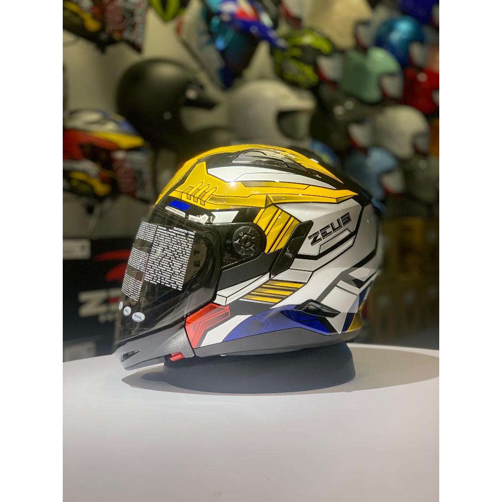ZEUS HELMET ZS-613 (double visor) 🎁smoke visor🎁 | Shopee Malaysia