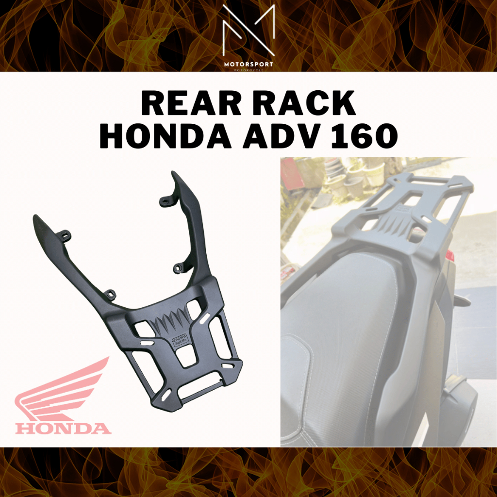 HONDA ADV 160 Heavy Duty Rear Rack Top Box Motorcycle ADV Bracket Rack ...