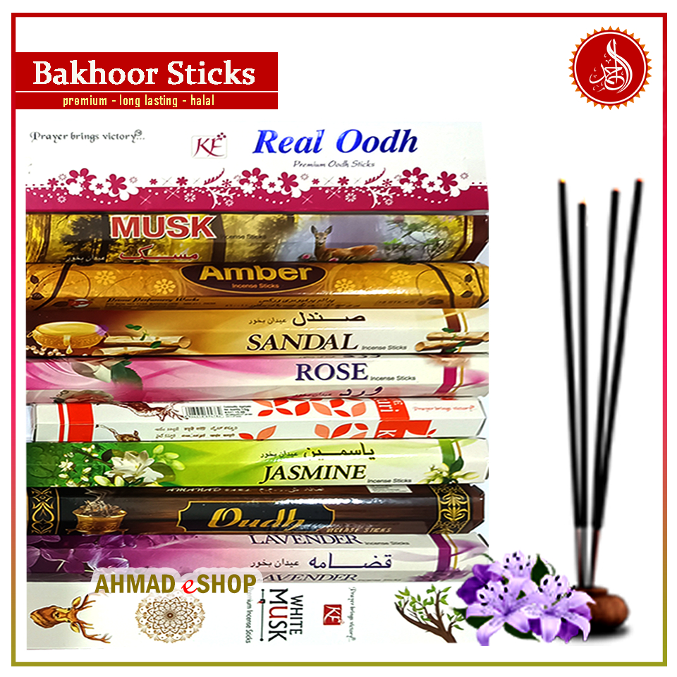 INCENSE STICKS | Bakhoor Sticks Range Oud/Rose/Jasmine/Lavender/White ...