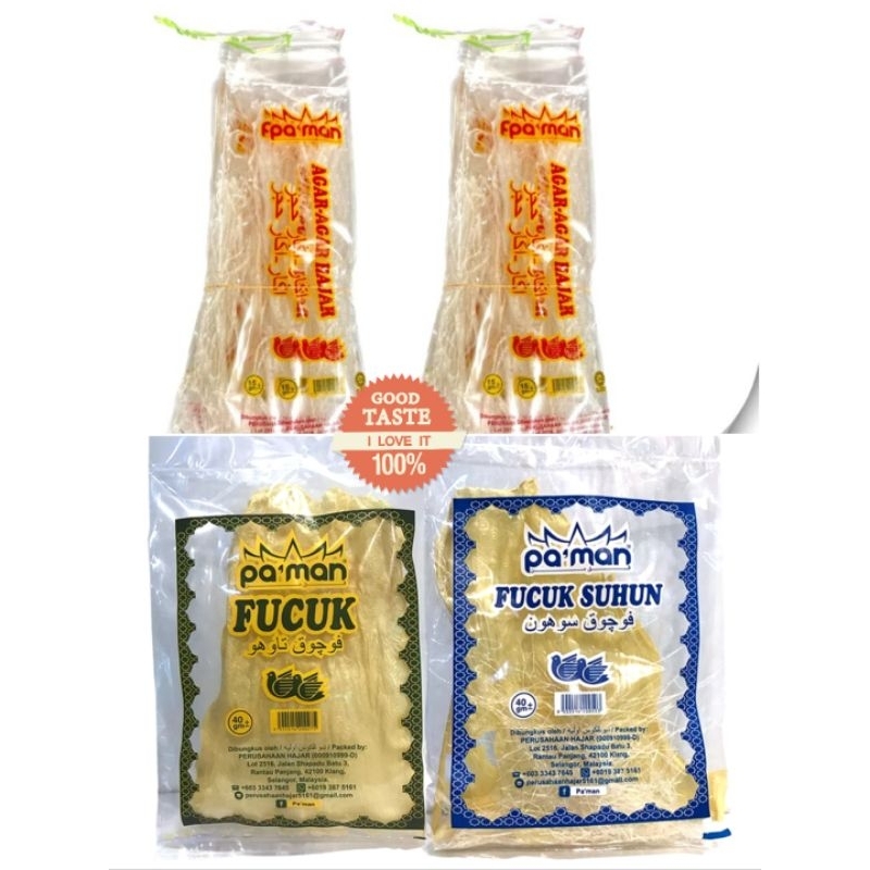 PRODUK PA'MAN AGAR-AGAR 15g FUCUK 40g SUUN SUHUN 80g Produk Muslim ...