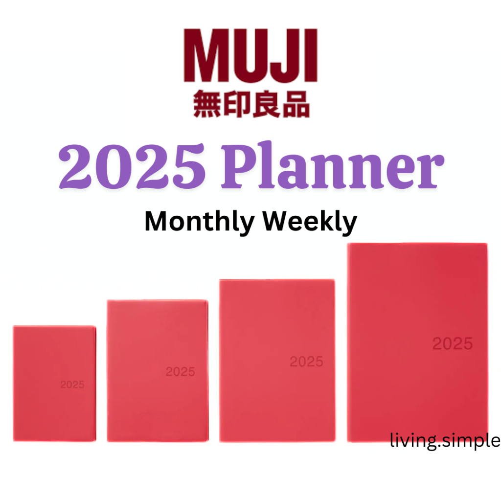 Muji 2025 Planner MONTHLY WEEKLY PLANNER / DECEMBER-START | Shopee Malaysia