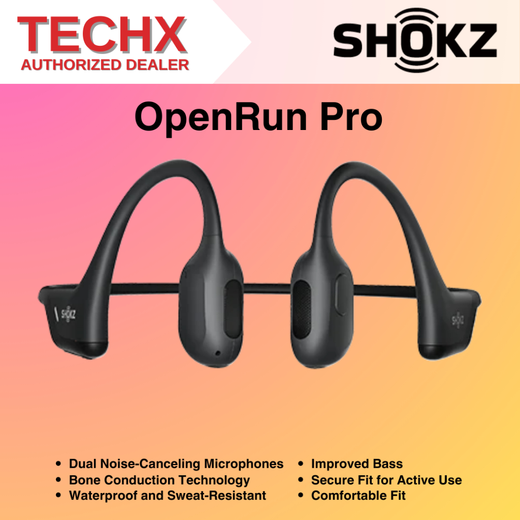 Shokz OpenRun Pro Bone Conduction Headphones - Premium Wireless Sports ...