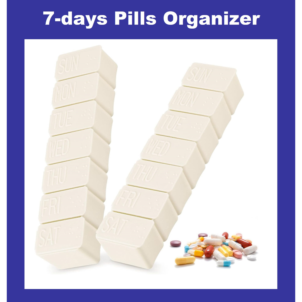 [READY STOCK IN MALAYSIA] Portable Pill Box for 7 Days Tablet Pill ...