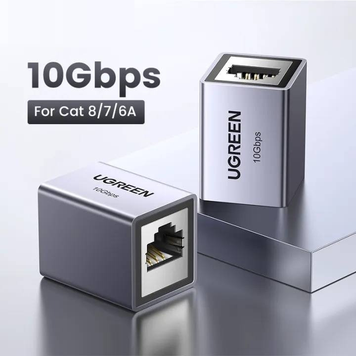 # UGREEN LAN CABLE EXTENDER ADAPTER RJ45 10GBPS # | Shopee Malaysia