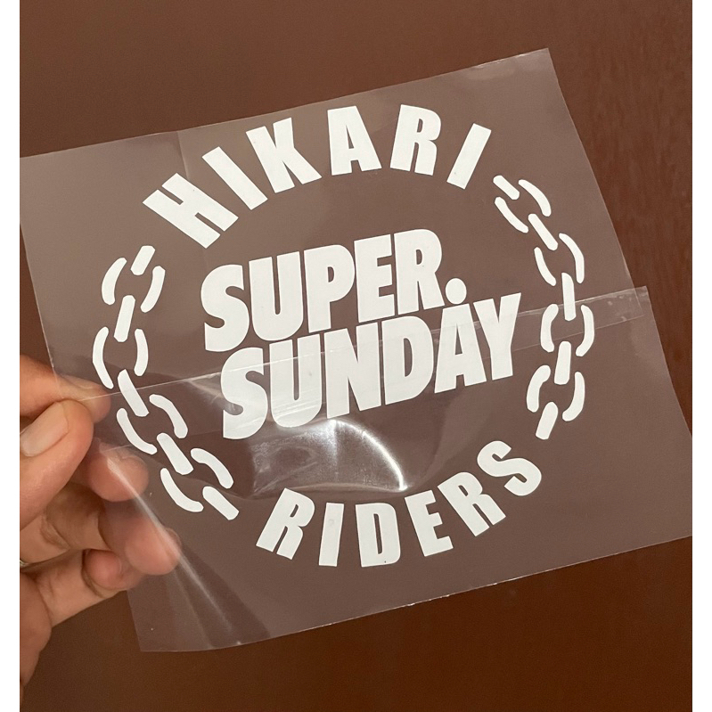 Hikari Riders x Super Sunday Motor sticker premium | Shopee Malaysia