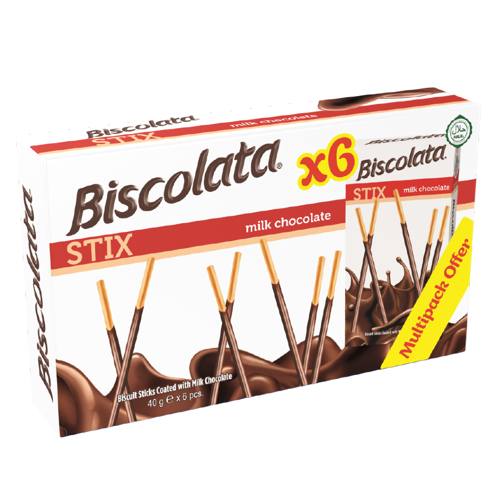 Biscolata Stix Milk Chocolate (40g x 1 Box x Pack Of 6) | Shopee Malaysia