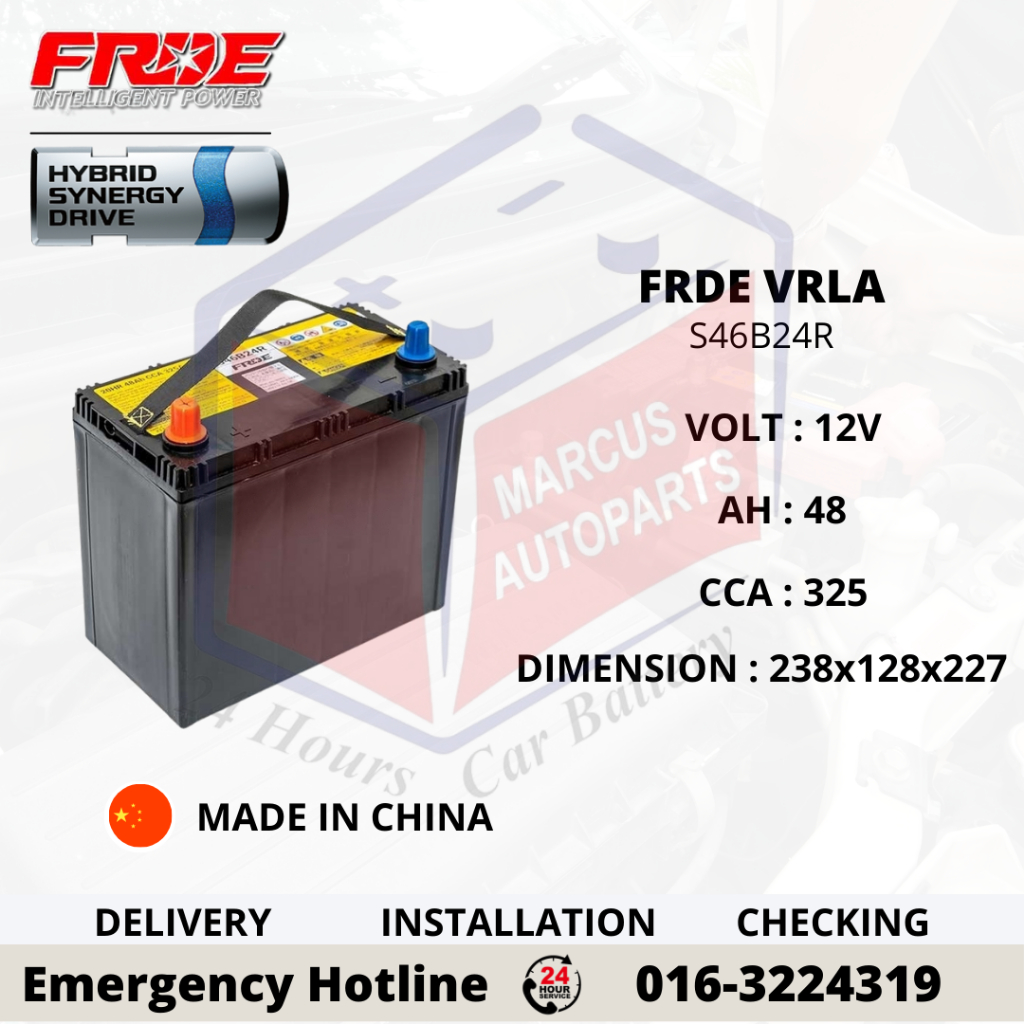 FRDE S46B24R VRLA AUXILIARY AGM CAR BATTERY | Shopee Malaysia