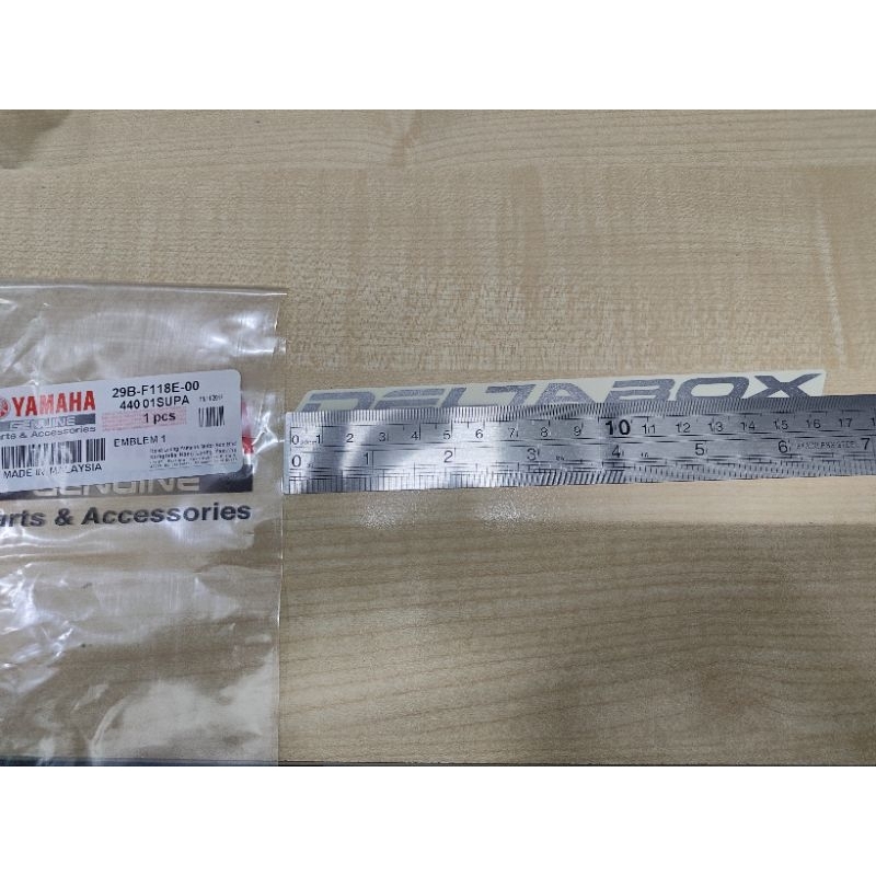 Sticker [DELTA BOX](LEKAT DEKAT BODY FRAME TEPI) FZ150 V1-V2 NOS ...
