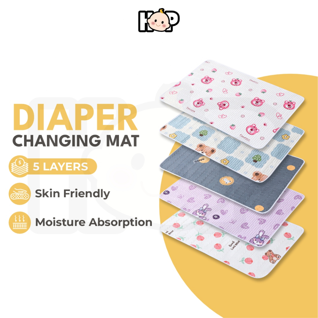 Washable Changing Mat Baby Waterproof Pelapik Baby Waterproof Mat ...