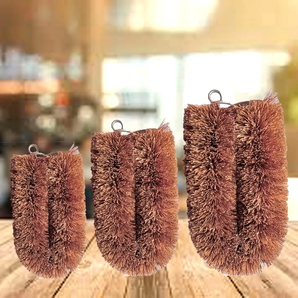 Natural Coco Brush / Cleaning Brush / Coconut Fiber Abalone Brush ...