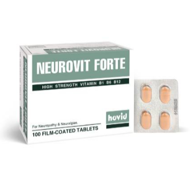 Hovid Neurovit Forte Tablet 10x10s [Vitamin B1, B6 & B12] [Untuk ...