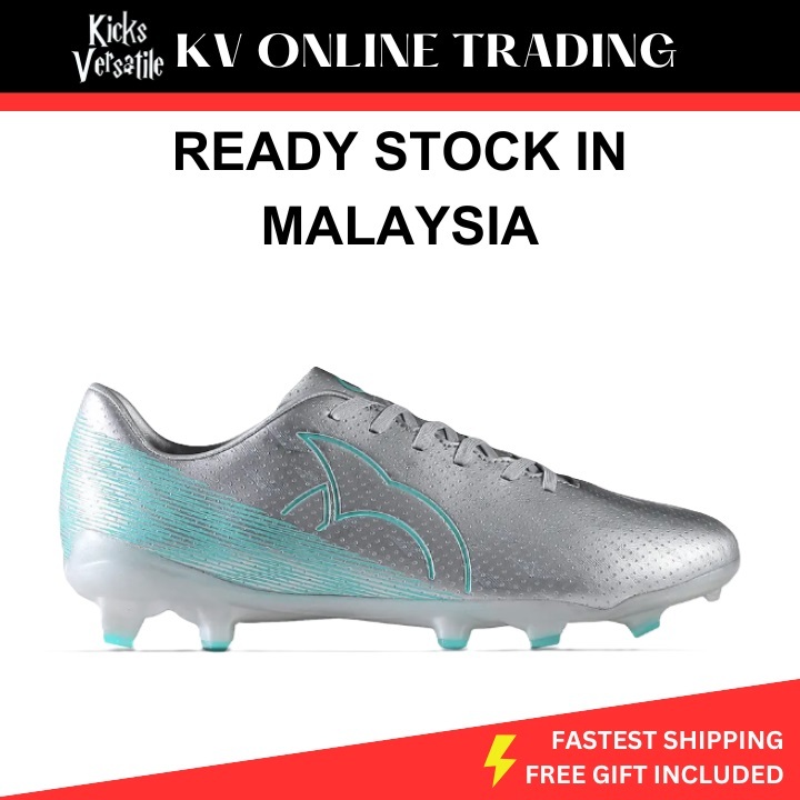 ORTUSEIGHT FORTE ASCALON FG SILVER TEAL FOOTBALL BOOTS KASUT BOLA ...
