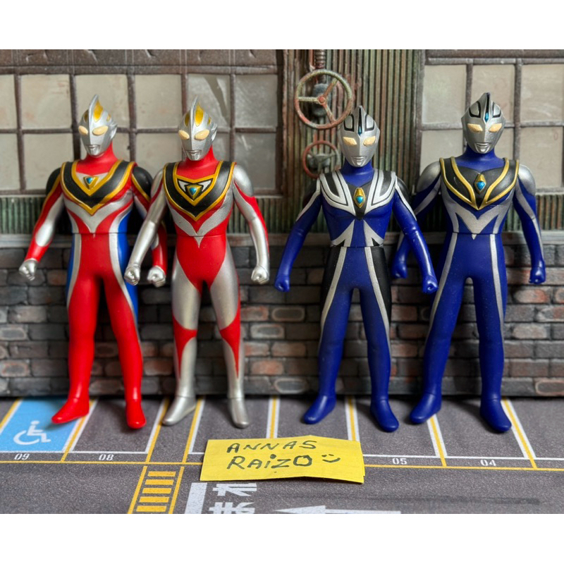 Sofubi/ Softvinyl 6’5 inch 2009 Ultraman Gaia & Agul Set | Shopee Malaysia
