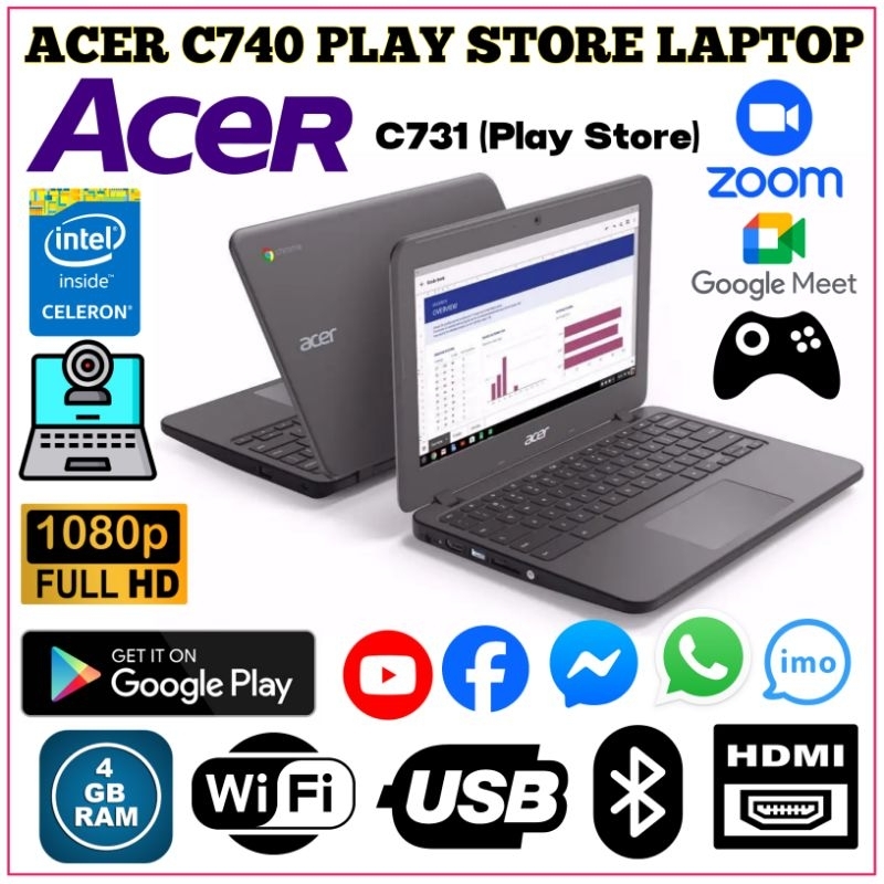 ACER 11 N7 C731 CELERON 3060 1.6GHz | 4GB RAM 16GB SSD 11.6 HD IPS ...