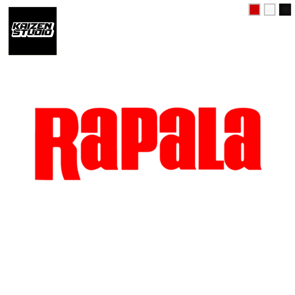 KAIZEN STUDIO Rapala Cutting Sticker Vinyl Black Gold White For Bike ...
