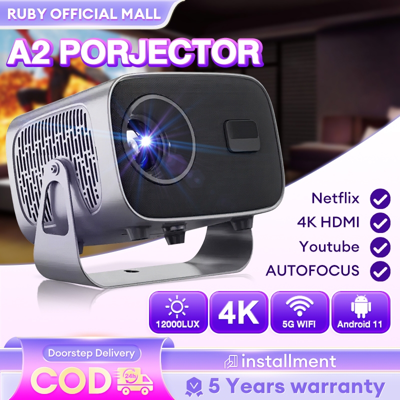 A2 Smart Android 13 Projector 4K 5G WIFI ULTRA HD Home Cinema Youtube ...